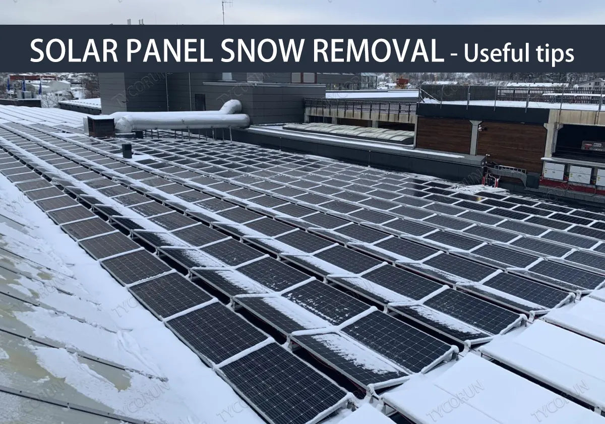 Solar Panel Snow Removal