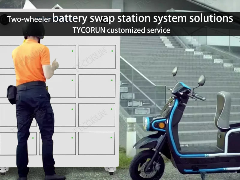 Two-wheeler battery swap station system solutions - TYCORUN customized