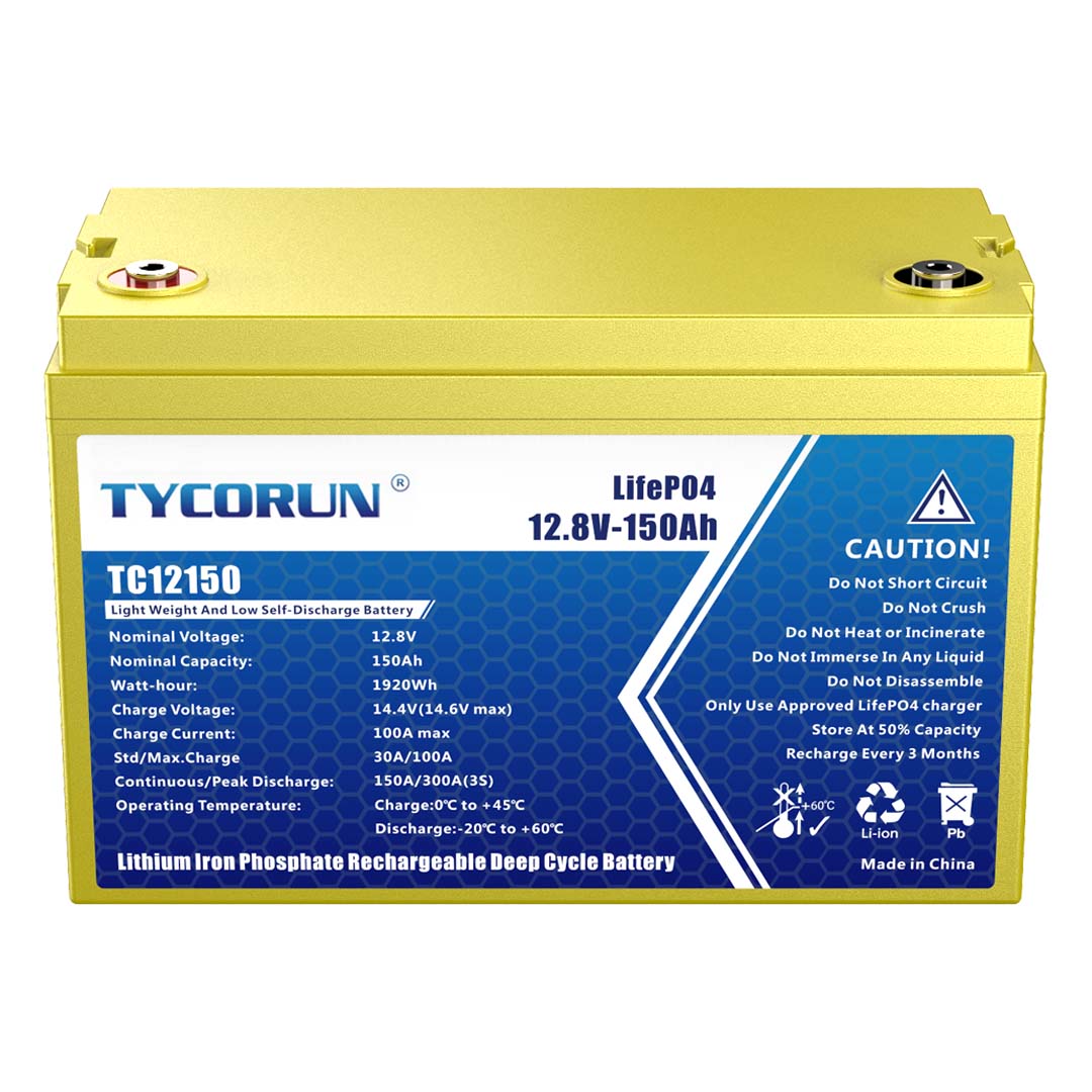 12V 150Ah Lithium Deep Cycle Battery-Tycorun Batteries